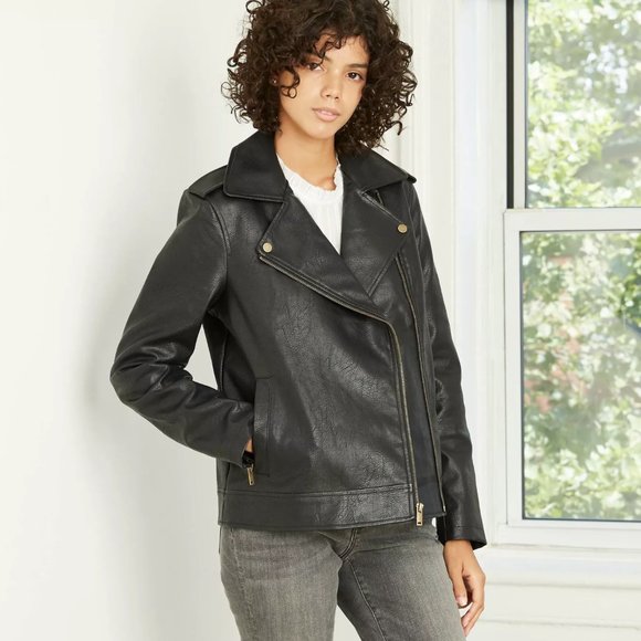 Universal Thread | Jackets & Coats | Universal Thread Classic Moto Faux ...